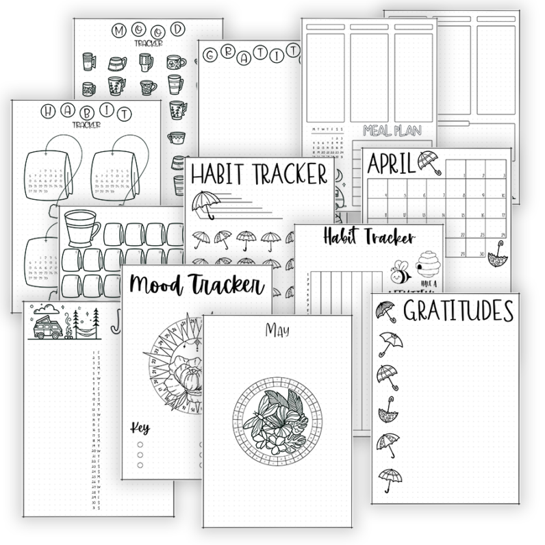 Free Bullet Journal Printables | Masha Plans