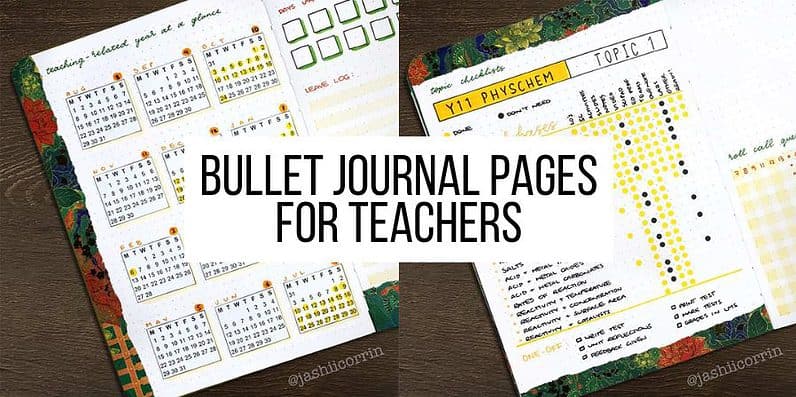 15 Teacher Bullet Journal Page Ideas | Masha Plans