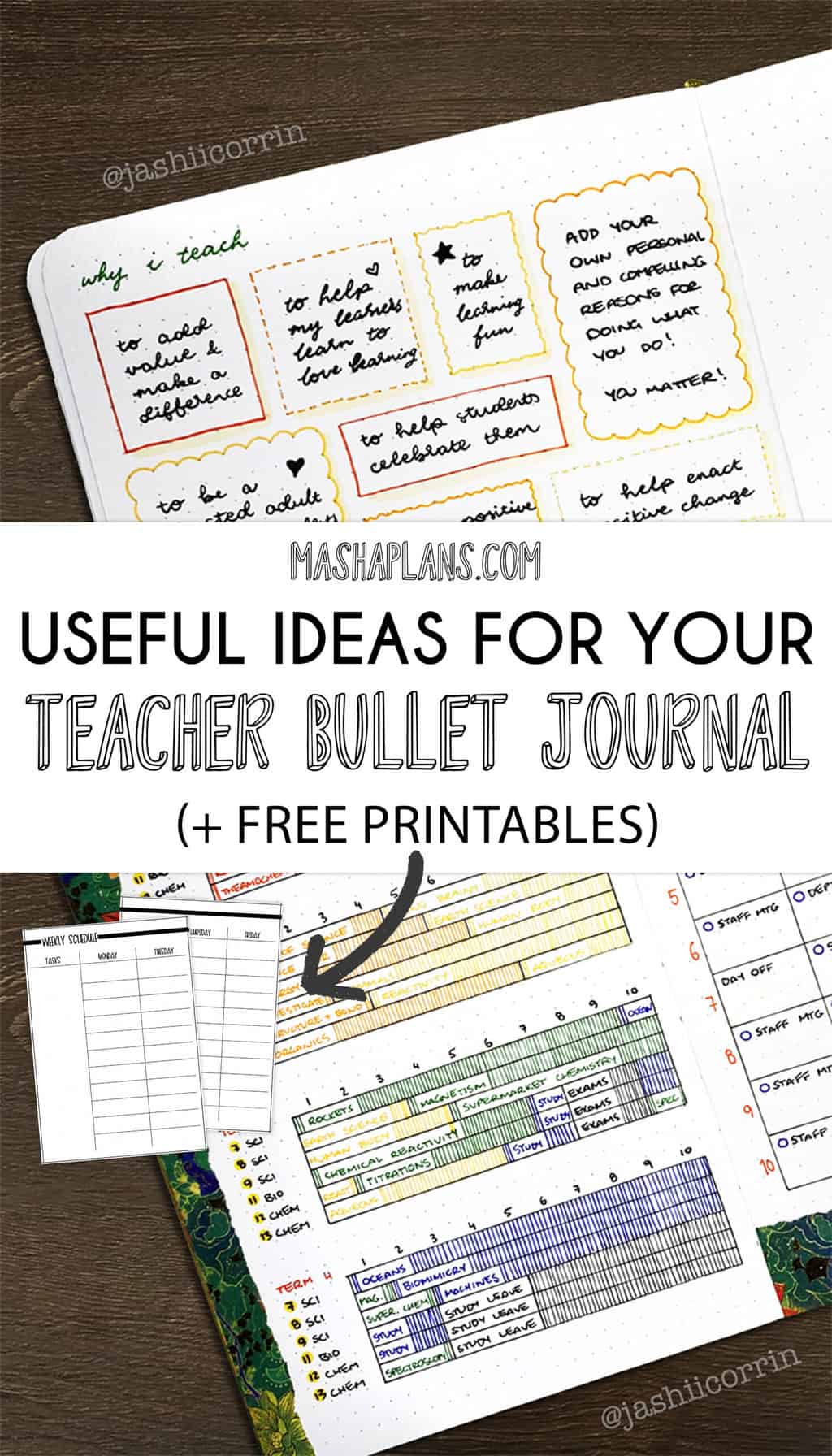 15 Teacher Bullet Journal Page Ideas | Masha Plans