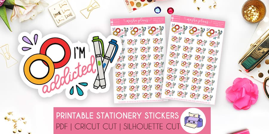Stationery Addict Stickers | Masha Plans