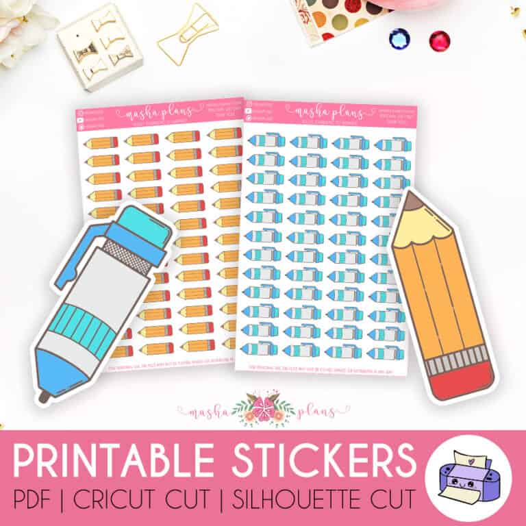 Pens Stickers | Masha Plans