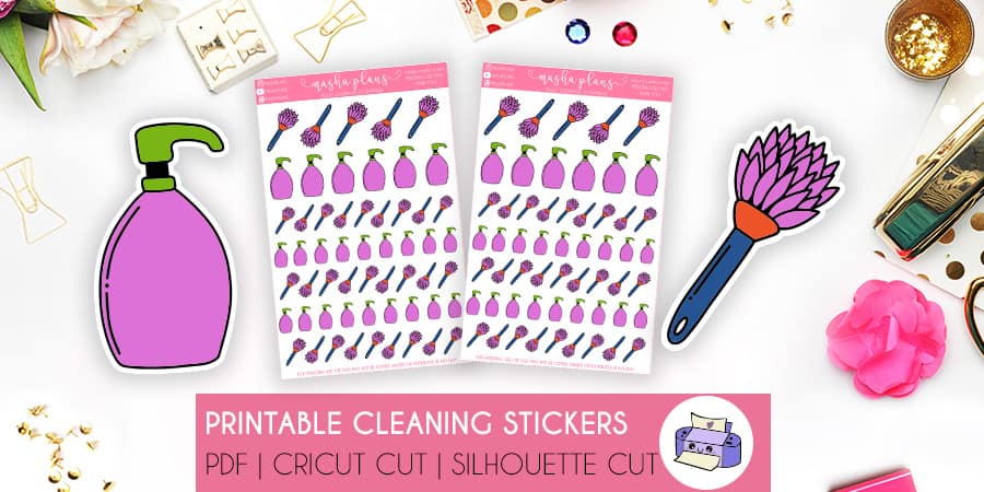 Cleaning Stickers | Masha Plans