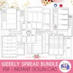Free Printable Bullet Journal Weekly Spreads