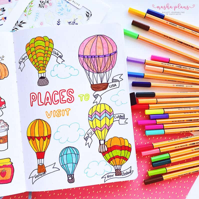 31 Fun and Simple Bullet Journal Page Ideas