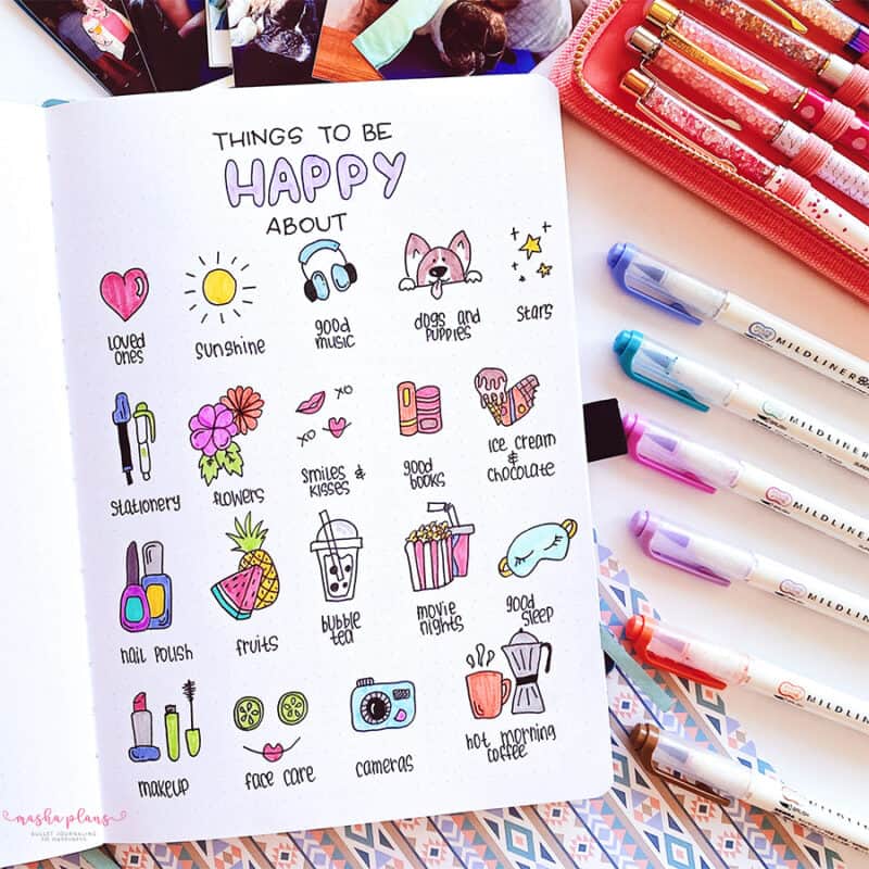 100 Habits To Track In Your Bullet Journal | Masha Plans