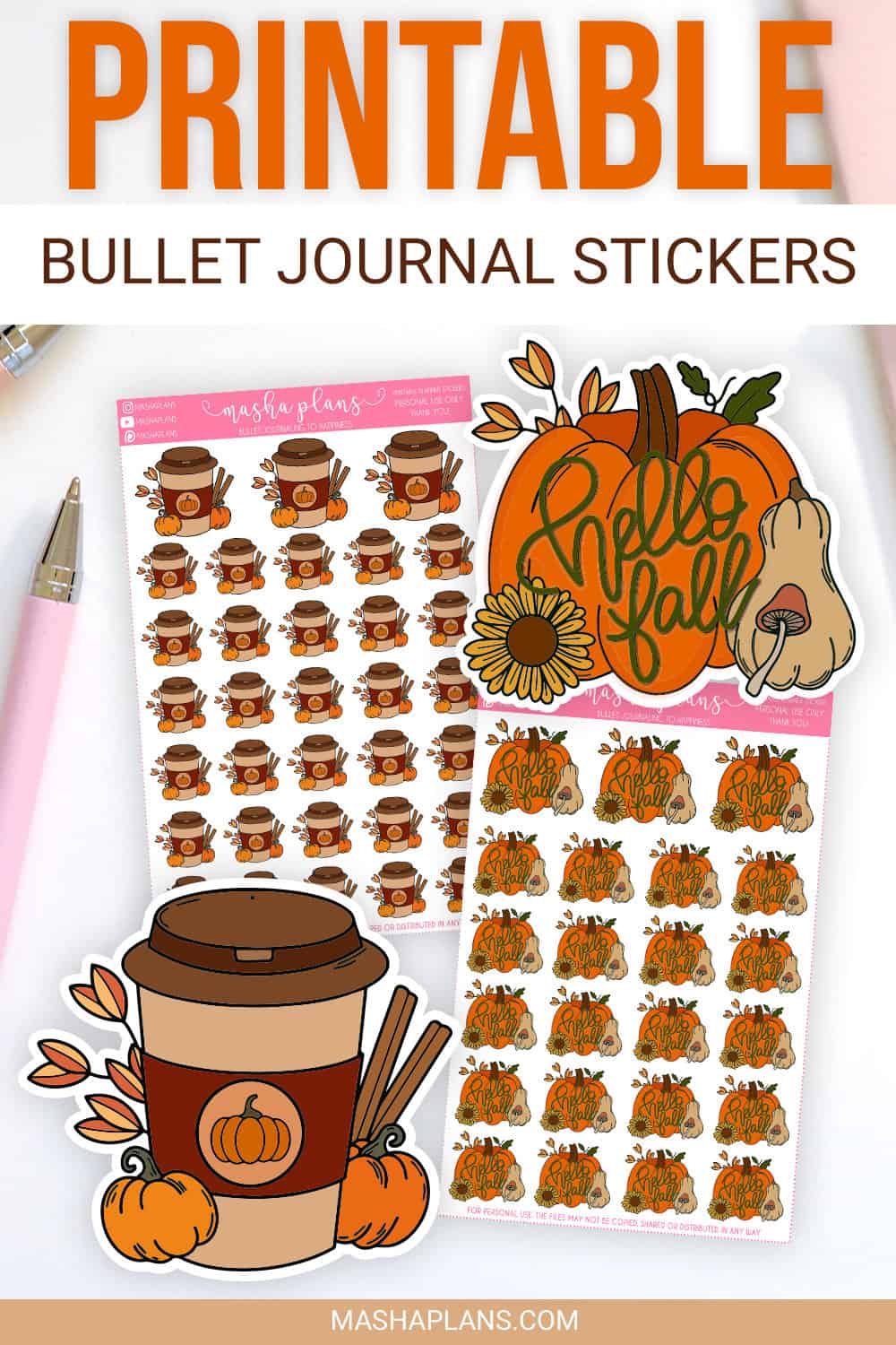 Fall Stickers | Masha Plans
