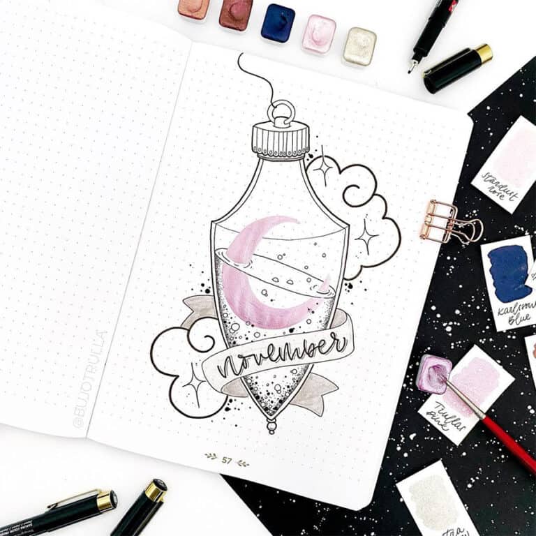 43+ November Bullet Journal Ideas | Masha Plans