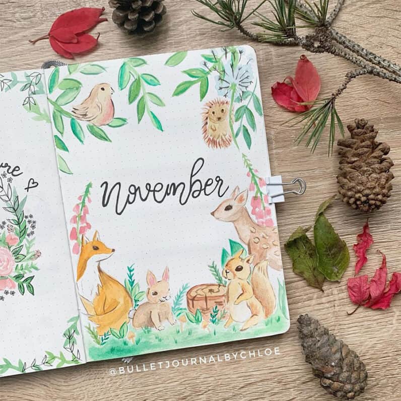 43+ November Bullet Journal Ideas | Masha Plans