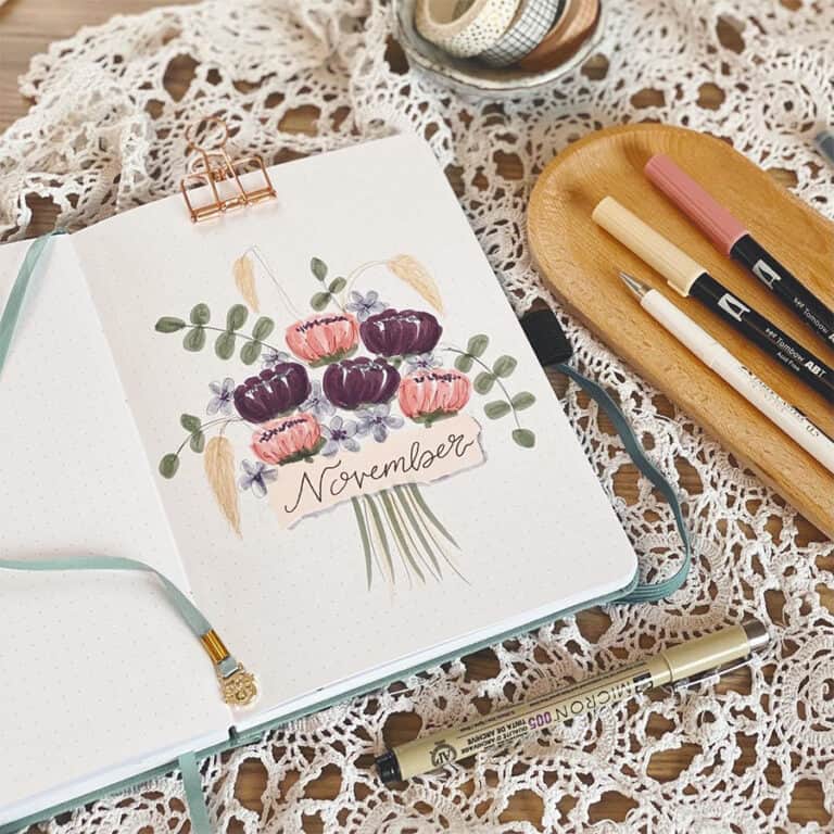 43+ November Bullet Journal Ideas | Masha Plans