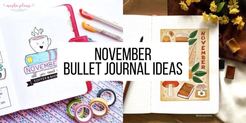 43+ November Bullet Journal Ideas | Masha Plans
