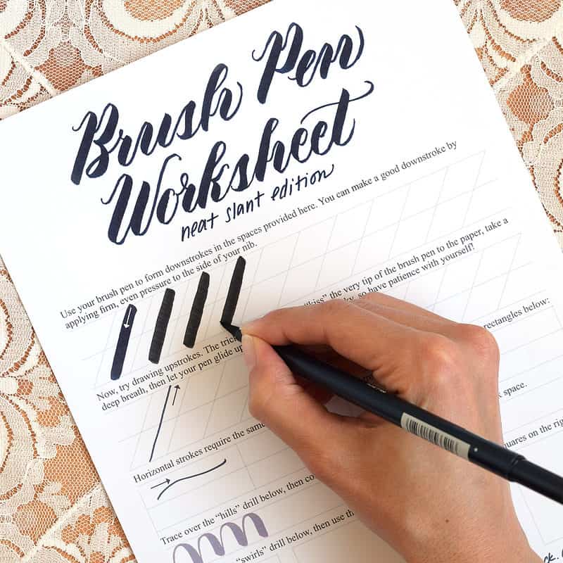 31+ Free Printable Lettering And Calligraphy Worksheets
