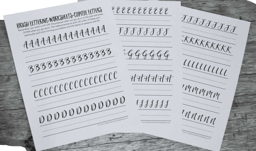 31+ Free Printable Lettering And Calligraphy Worksheets