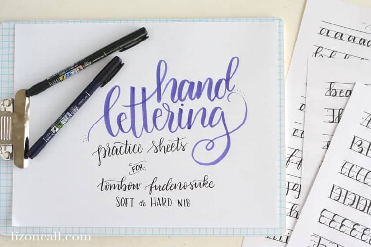 31+ Free Printable Lettering And Calligraphy Worksheets | Masha Plans