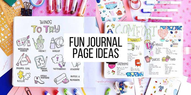 11 Fun Bullet Journal Page Ideas | Masha Plans