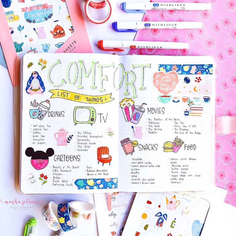 11 Fun Bullet Journal Page Ideas | Masha Plans