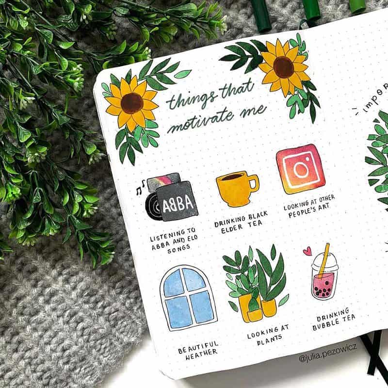 11 Fun Bullet Journal Page Ideas | Masha Plans