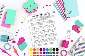 31+ Free Printable Lettering And Calligraphy Worksheets | Masha Plans