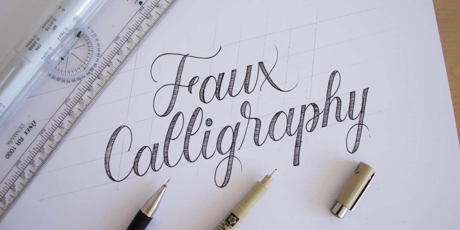 Free Faux Calligraphy Practice Sheets