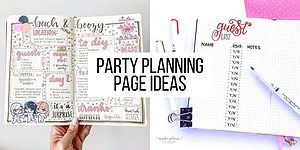 11 Party Planning Bullet Journal Page Ideas | Masha Plans