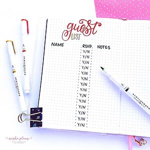 11 Party Planning Bullet Journal Page Ideas | Masha Plans
