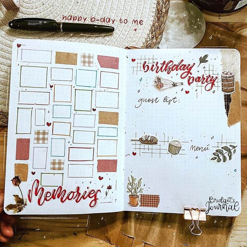 11 Party Planning Bullet Journal Page Ideas | Masha Plans