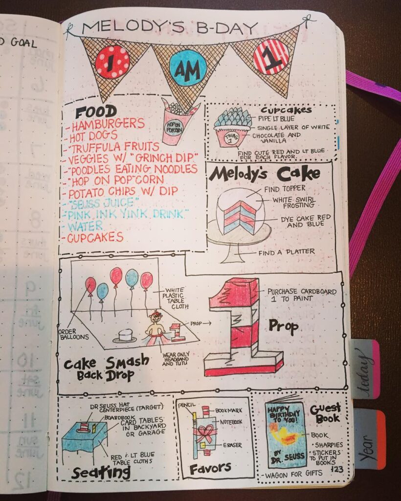 11 Party Planning Bullet Journal Page Ideas | Masha Plans