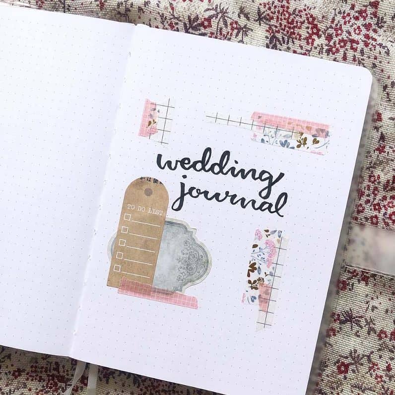 19 Wedding Bullet Journal Page Ideas | Masha Plans
