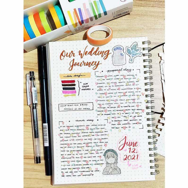 19 Wedding Bullet Journal Page Ideas | Masha Plans