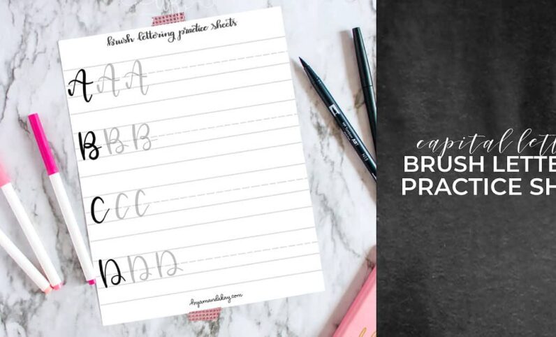 31+ Free Printable Lettering And Calligraphy Worksheets