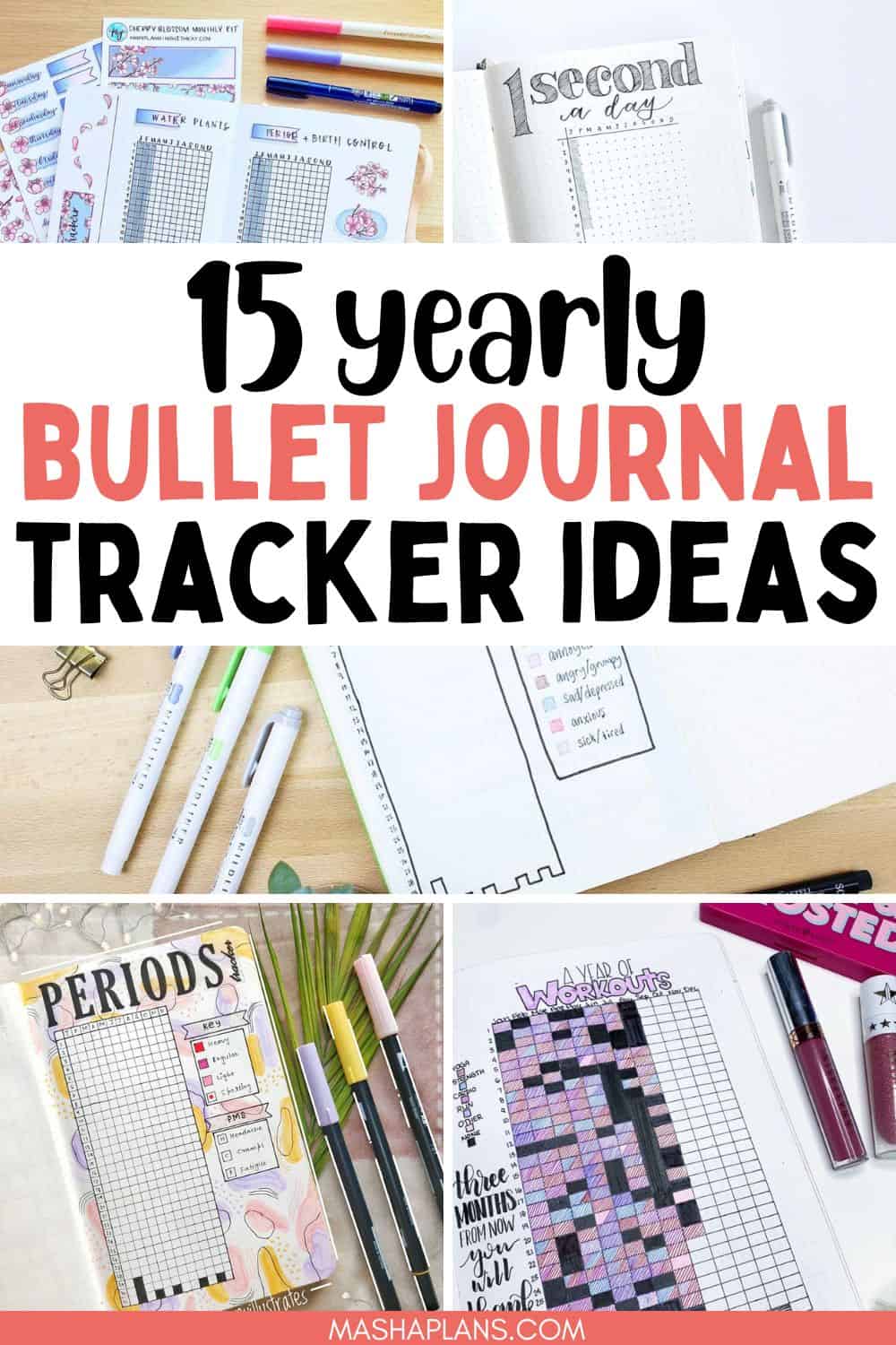Bullet Journal Yearly Tracker Ideas