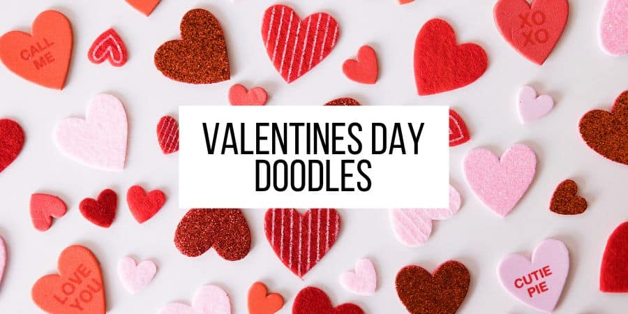 Bullet Journal Valentine's Day Doodles