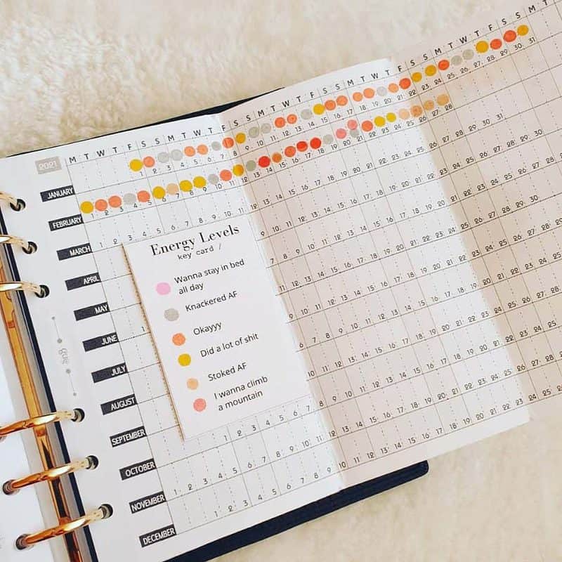 Bullet Journal Yearly Tracker Ideas