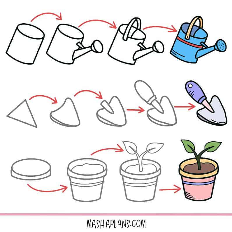 Easy Spring Doodle Tutorials | Masha Plans