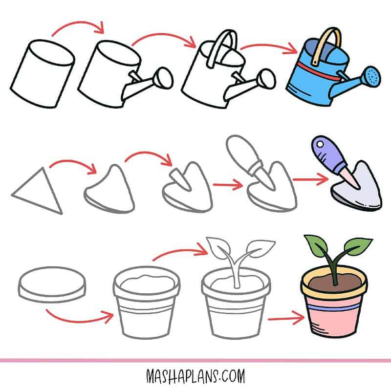 Easy Spring Doodle Tutorials | Masha Plans