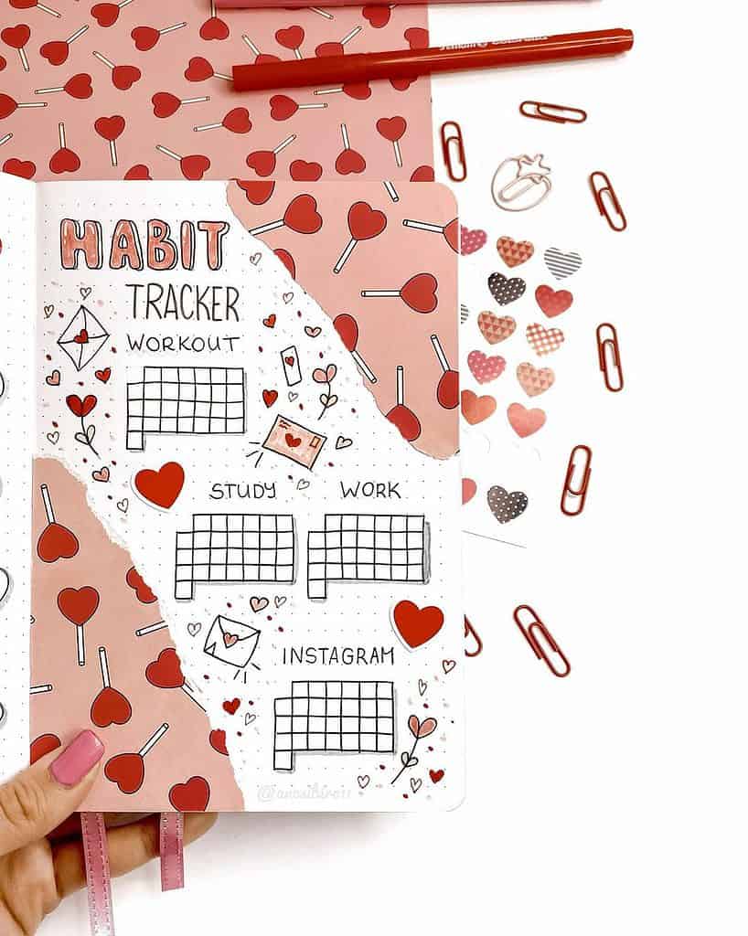 15 February Bullet Journal Habit Tracker Ideas | Masha Plans