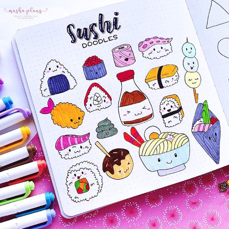 How To Start Doodling And 13 Easy Doodles To Try | Masha Plans