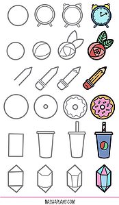 How To Start Doodling And 13 Easy Doodles To Try | Masha Plans