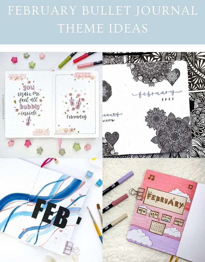 13 Non-Valentine's Day February Bullet Journal Theme Ideas | Masha Plans