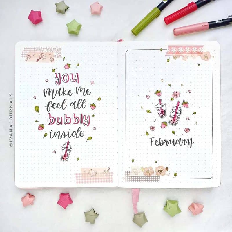 13 Non-Valentine's Day February Bullet Journal Theme Ideas | Masha Plans