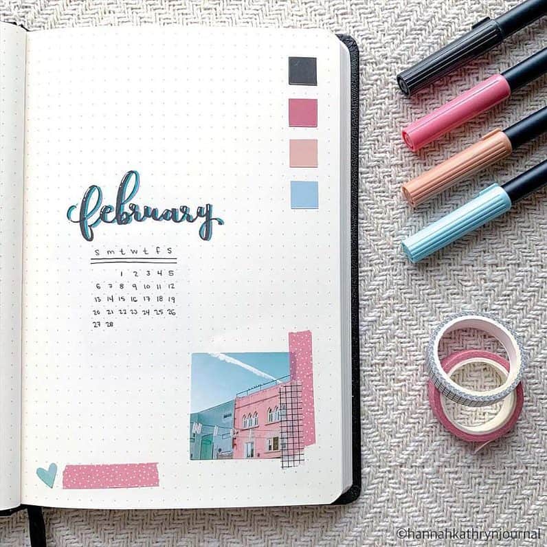 13 Non-Valentine's Day February Bullet Journal Theme Ideas | Masha Plans