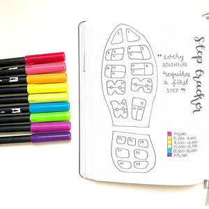 15 Step Tracker Bullet Journal Page Ideas | Masha Plans