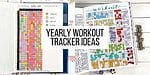 Yearly Workout Trackers For Your Bullet Journal | Masha Plans