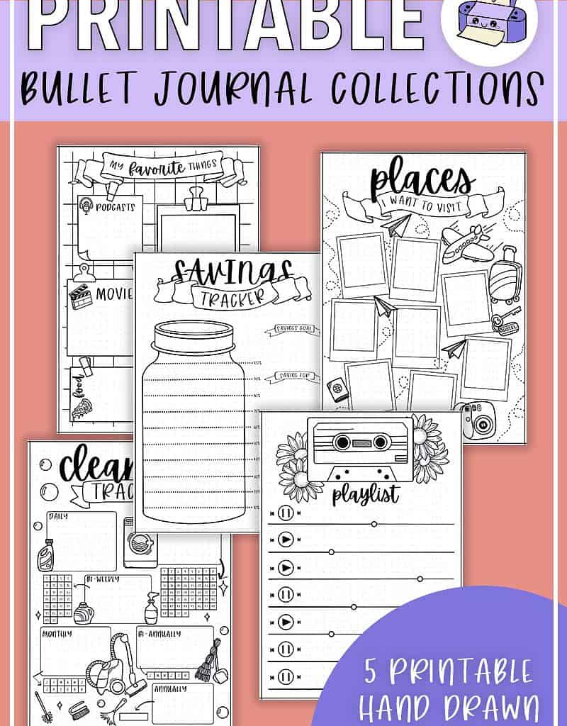 Bullet Journal Collections Bundle | Masha Plans