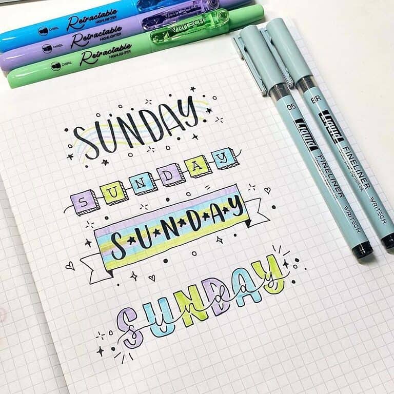 Fun And Creative Bullet Journal Headers | Masha Plans
