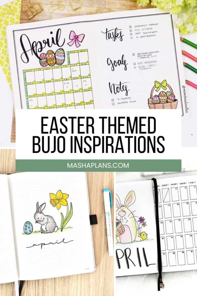 Easter Themed Bullet Journal Inspirations