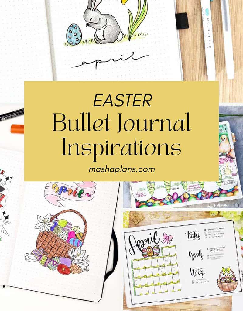 Easter Themed Bullet Journal Inspirations