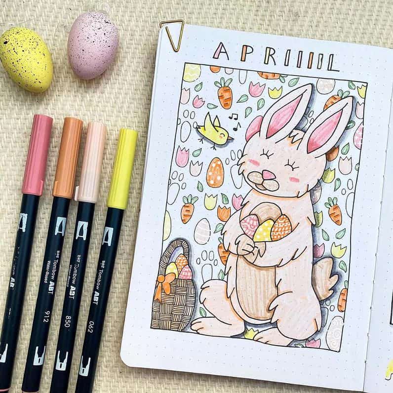 Easter Themed Bullet Journal Inspirations