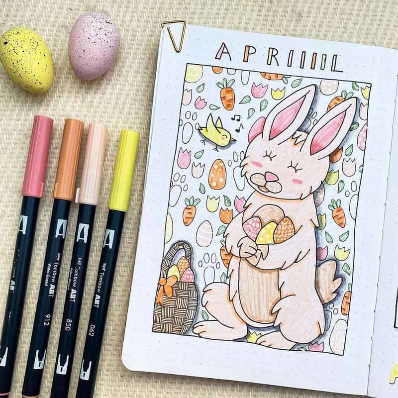 Easter Themed Bullet Journal Inspirations
