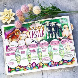 Easter Themed Bullet Journal Inspirations