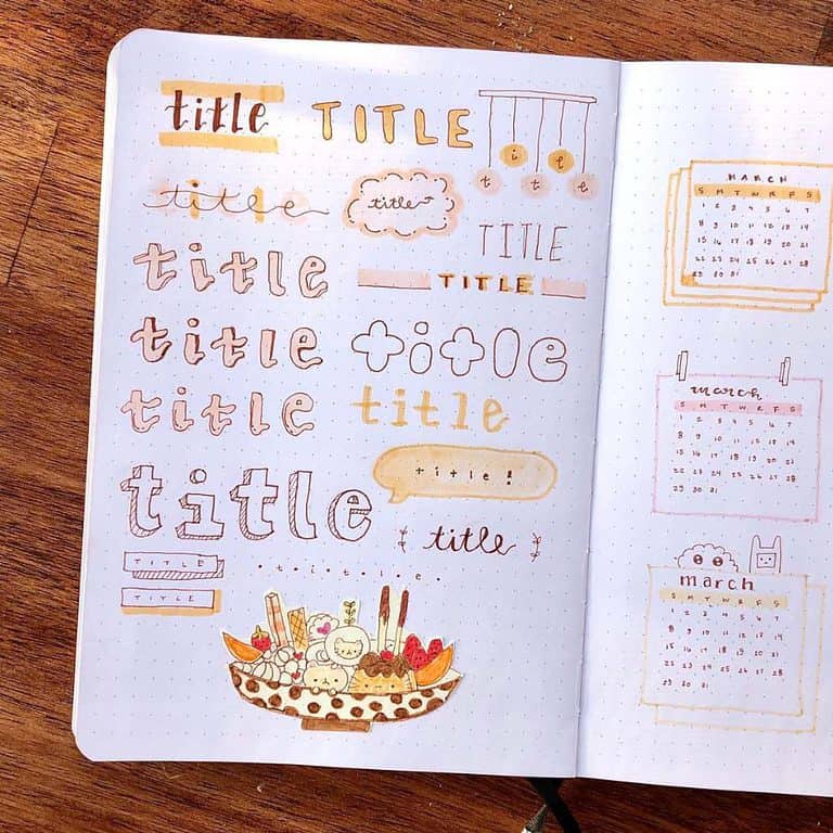 Cute Title Ideas For Your Bullet Journal | Masha Plans